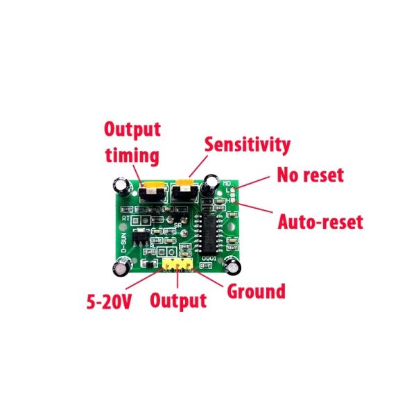 PIR Motion Sensor Detector Module HC-SR501 - store.robokidz.co.in